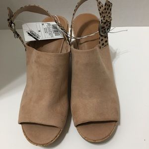 Universal Thread | Shoes | Universal Thread Blush Pink Wedges Chettah ...